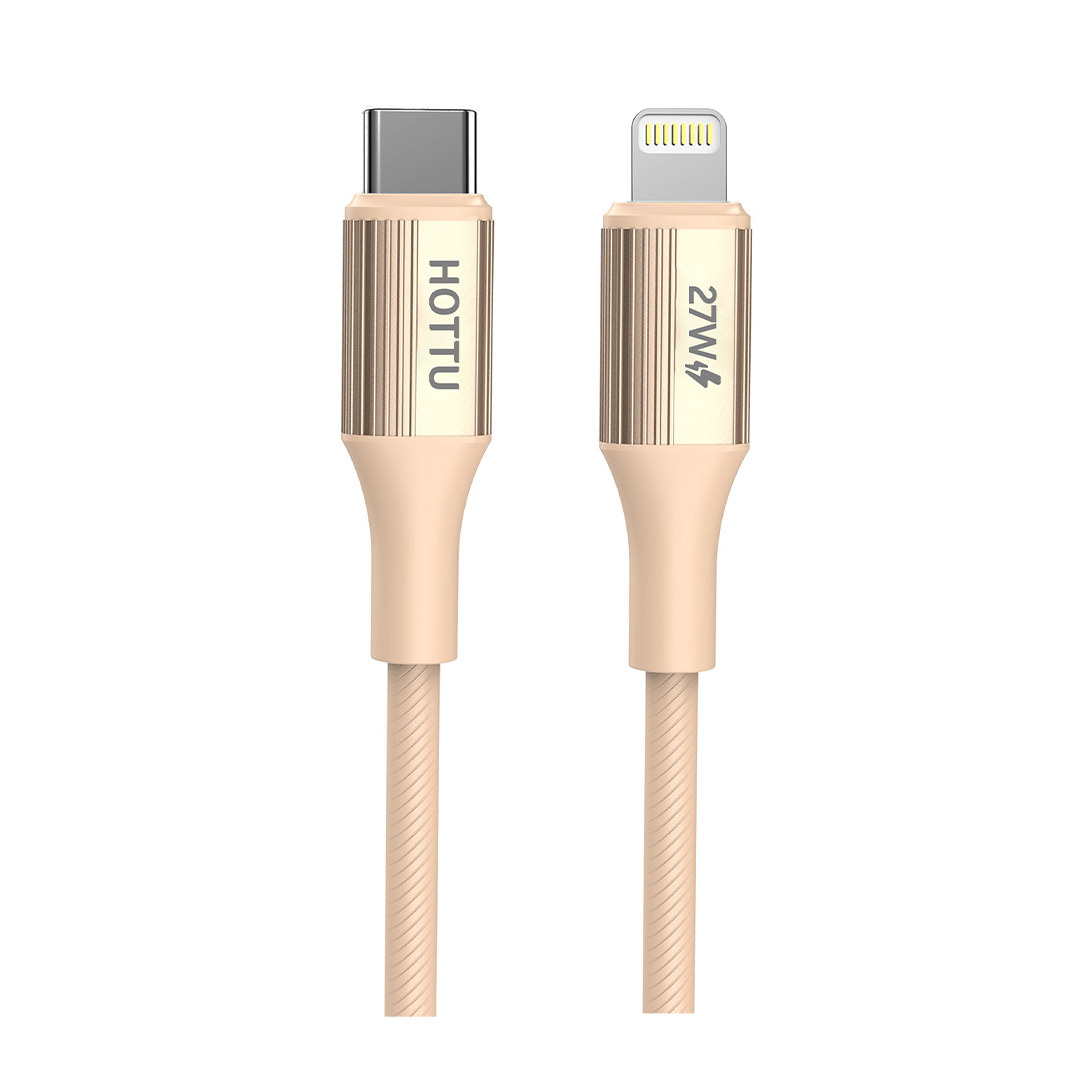 HOTTU CTL04 PD Fast Charging Cable – 27W Silicone Type-C to Lightning ...